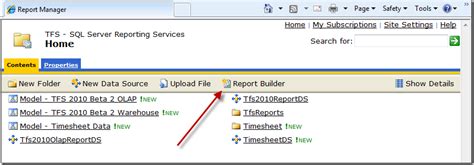How To Point To Report Builder 20 In Sql 2008 Reporting Services By