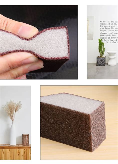 Eponge Tampon A Recurerstyle 1 Éponge De Nettoyage Double Face Pour Pot Casserole