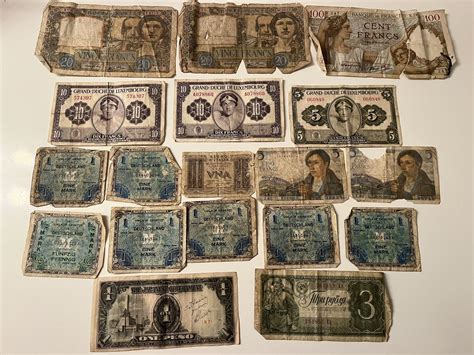 World War Ii Paper War Money Collection 1930s 1940s Lot Rare Ebay