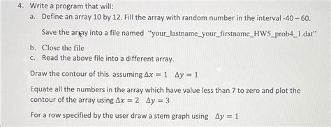 Solved Write A Program That Willa ﻿define An Array 10 ﻿by