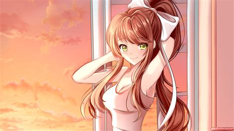 1920x1080 Monika Doki Doki Literature Club Hd Wallpaper Rare Gallery