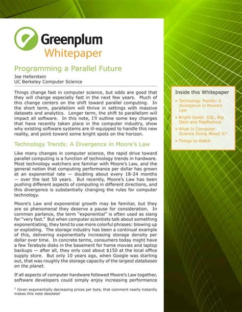 Parallelcomputingfuture Pdf Databases Computer Software And