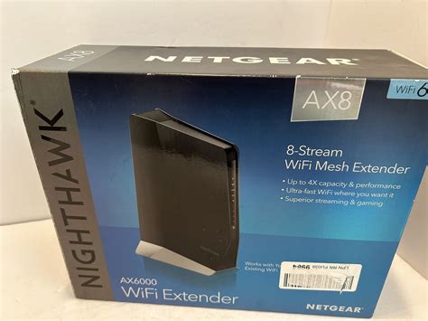 Netgear Nighthawk AX6000 8 Stream WiFi 6 Mesh Extender EAX80 100NAS OPEN BOX EBay