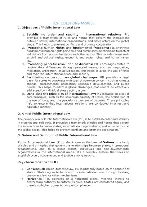 Pil Test Ans Pil Test Test Questions Answer Objectives Of Public