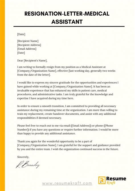 Medical Resignation Letter Sample How To Write A Resignation Letter To