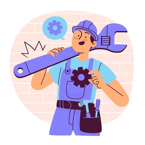 유지 보수 개념 그림 프리미엄 벡터