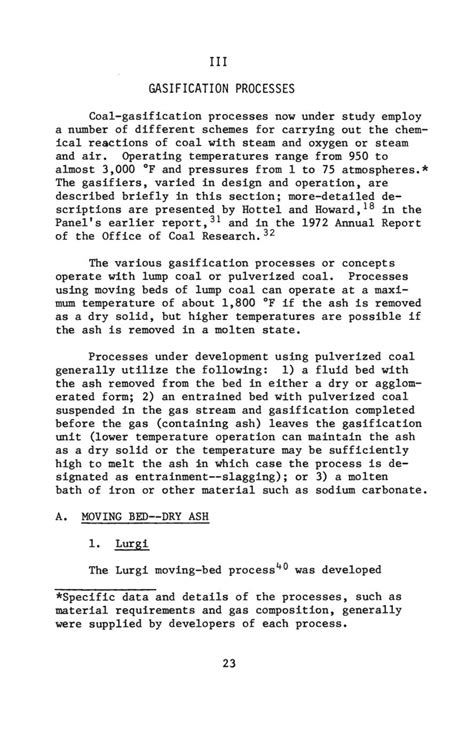 Gasification Processes Evaluation Of Coal Gasification Technology Part Ii Low And