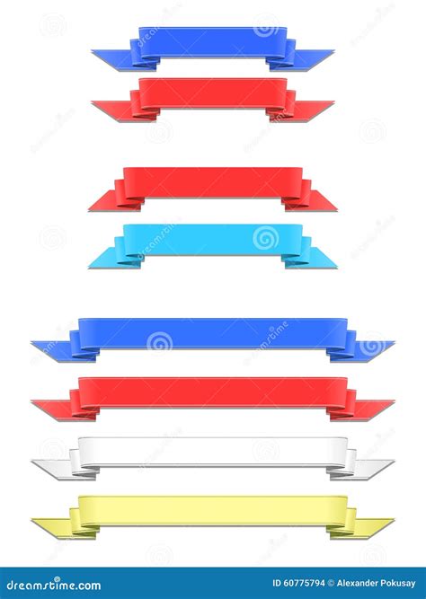 Vector Colorful Ribbons Stock Vector Illustration Of Color 60775794