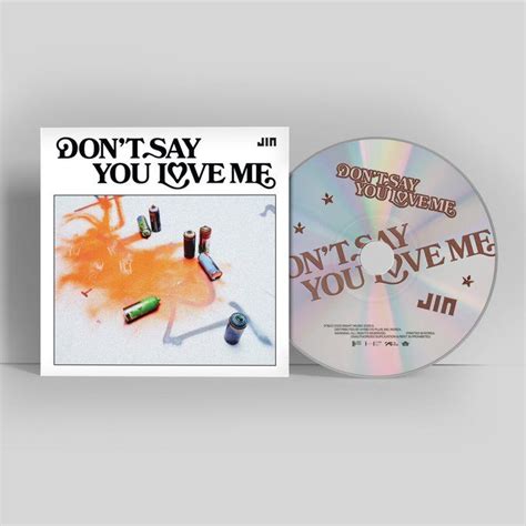 Echo Jin Dont Say You Love Me Cd Bts Jin Da