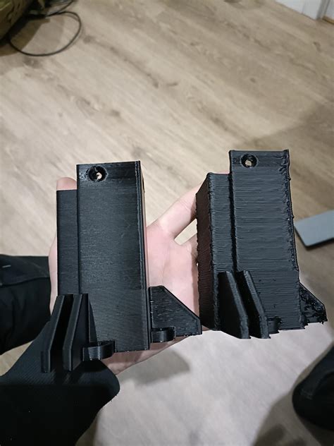 On The Right Is My First Print And Left Is Fixed Print From My Previous