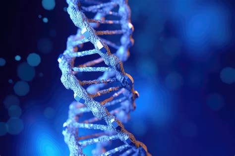 Premium Ai Image Dna Strand Helix Molecular Structure Generative Ai