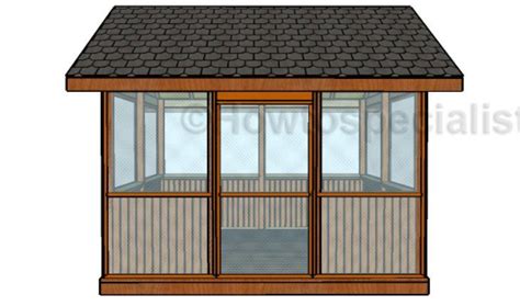 Screened Gazebo Plans Howtospecialist How To Build Step By Step Diy