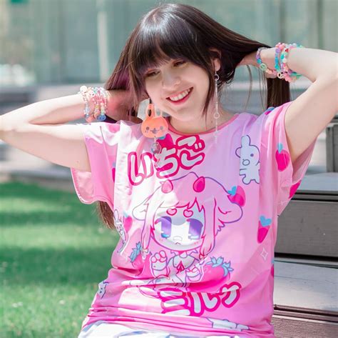 Ichigo Miruku T Shirt Collab With Orange Queen Pastel Street