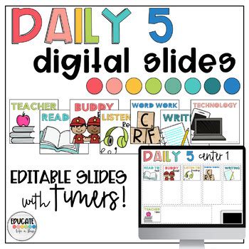 Daily Digital Slides Editable Presentation With Timers TPT