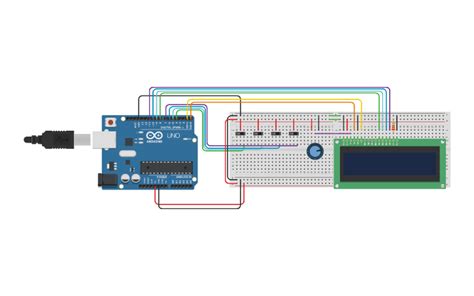 Circuit Design Level Sensor Tinkercad