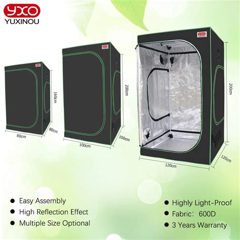 Yxo 실내 수경 재배 텐트 식물 재배 텐트 실내 수경 재배실 어두운 방 Led 성장 조명 그린 하우스 식물 꽃 실내 조명 Aliexpress