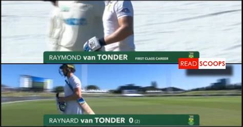 Nz Vs Sa Broadcasters Make Error In Raynard Van Tonders Name Read Scoops