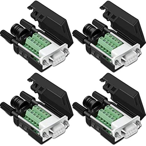Jienk Db9 Solderless Breakout Board Connector Rs232 D Sub Serial To 9pin Port Terminal Block