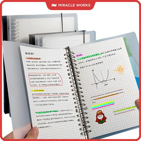 A5 B5 A4 Refillable Binder Notebook 60 Sheets Loose Leaf 80 Grams Refill Paper Shopee Philippines