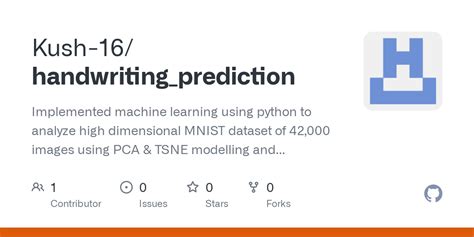 GitHub Kush 16 Handwriting Prediction Implemented Machine Learning