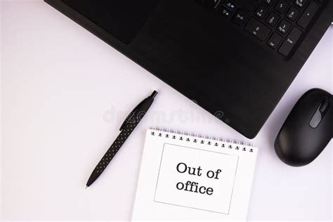 Notepad With A Pen And A Sheet Of Text Out Of Work Stock Image Image Of Cafe Business 177231929