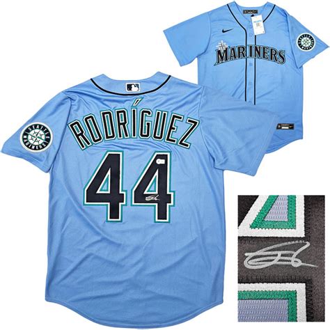 Shop Seattle Mariners Julio Rodriguez Autographed Light Blue Nike