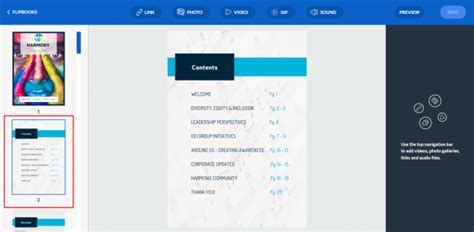How To Add A Table Of Contents With Links