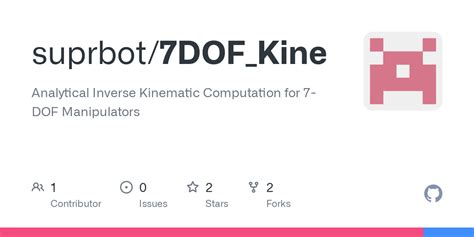 Github Suprbot7dofkine Analytical Inverse Kinematic Computation