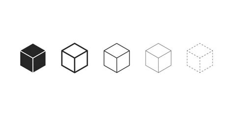 Cube Outline Vector Art Icons And Graphics For Free Download