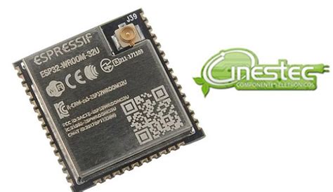 Modulo Chip Esp Wifi Wroom 32u Com Jack Para Antena Cinestec
