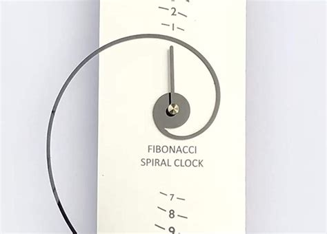 Conhecido Como Fibonacci Spiral Clock Utiliza Se A Sequência De Fibonacci Que Consiste Em Uma