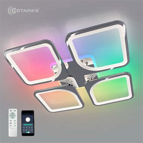 Потолочный светильникESTARESLOOK RGB 110W с пультом, LED - купить по ...