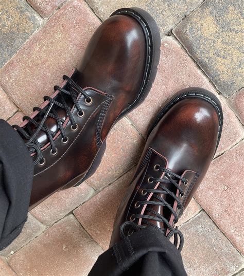 Just Got My Solovair Burgandy Rub Off Boots Im In Love Way Better