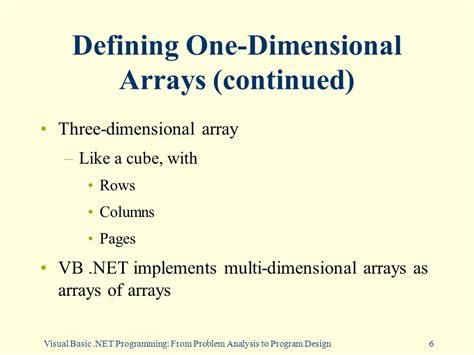 chapter 7 working with arrays ppt download
