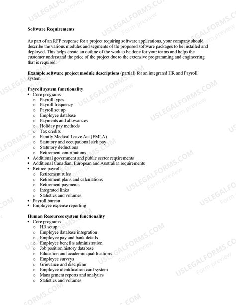 Software Requirements Us Legal Forms