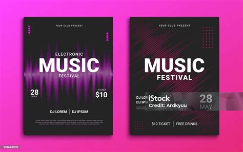 일렉트로닉 뮤직 페스티벌 포스터 일렉트로 사운드 파티 전단지는 왜곡 된 파도와 함께 음악 축제 표지 디자인 벡터q 뮤직