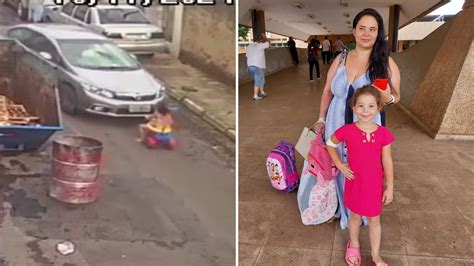 Menina Atropelada E Arrastada Enquanto Brincava Na Rua No Interior De