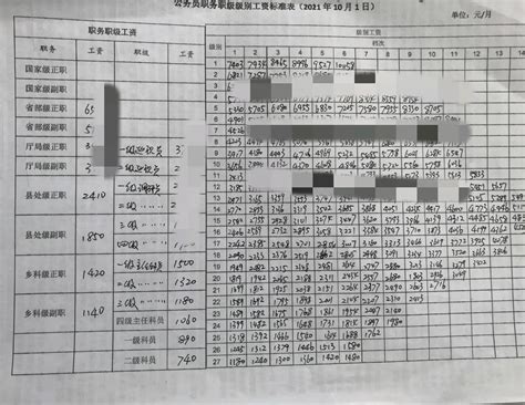 股长是什么级别 职务级别工资标准表 工作号