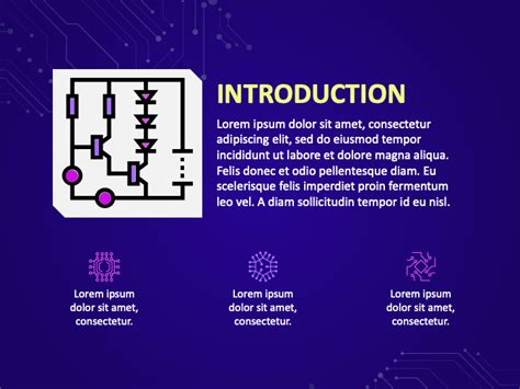 Free Electronic Circuit Theme For PowerPoint And Google Slides