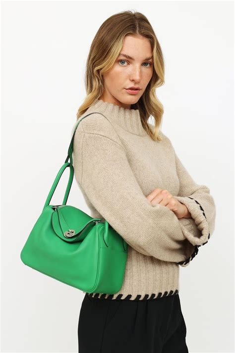2014 Green Bamboo Swift Lindy 26 Bag Bags Hermes 2014 Dual Zipper