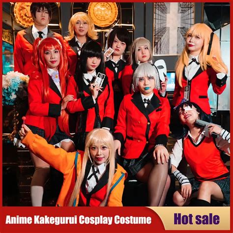 Anime Kakegurui Cosplay Costume Kirari Momobami Uniform Yumeko Sayaka