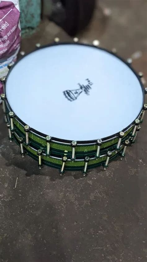 Green Musical Instrument Duff 174 Inches Steel Dappu For Functions