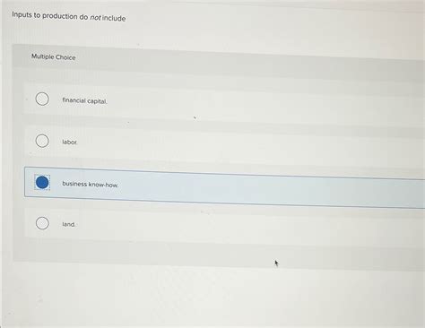 Solved Inputs To Production Do Not Includemultiple