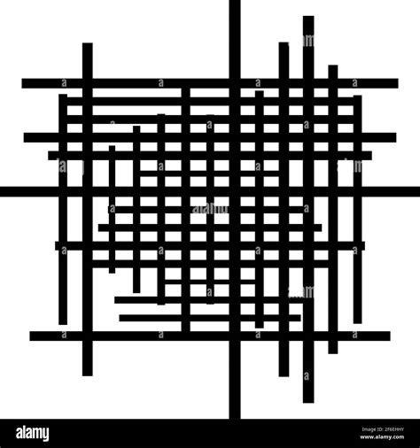 Abstract Grid Mesh Lattice Grating Geometric Element — Stock Vector Illustration Clip Art