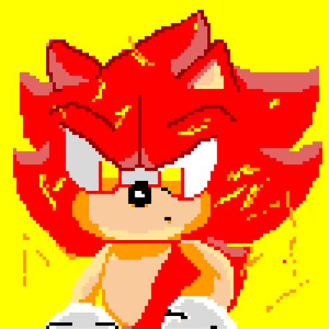 Fire Sonic Pixel Art