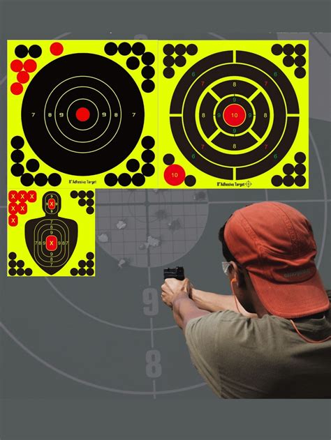 One Piece Shooting Target Sticker Fluorescent Shooting Target Sticker