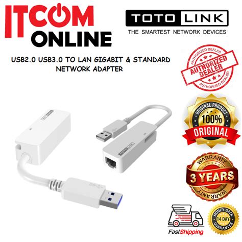 Totolink Usb 3 0 And Usb 2 0 To Gigabit Standard Lan Network Adapter