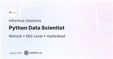 Naveen Kumar On Linkedin Python Data Scientist Job Hyderabad Mid