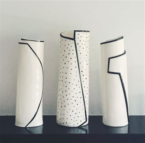 Contemporary Ceramic Vases Set
