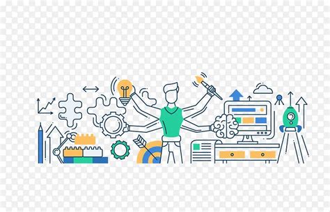 多面手的概念插画png图片素材下载图片编号qodabjey 免抠素材网